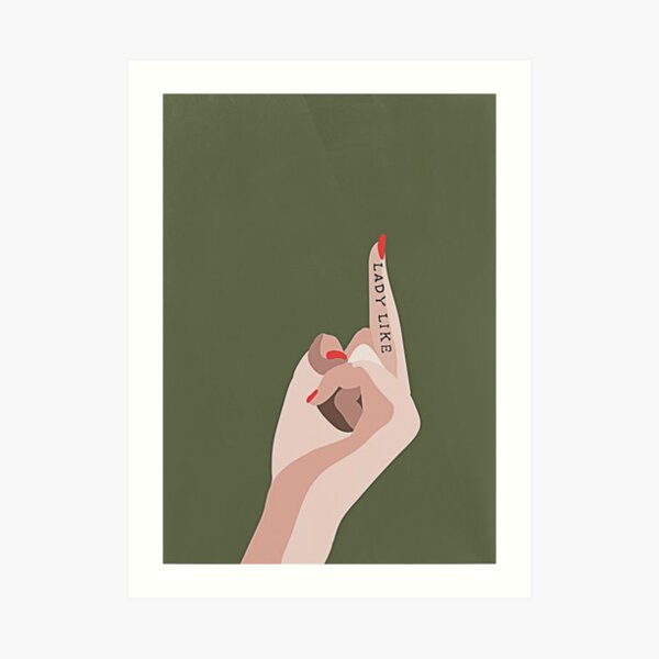 "LADYLIKE Poster mask " Art Print for Sale by Gordag22222 | Redbubble