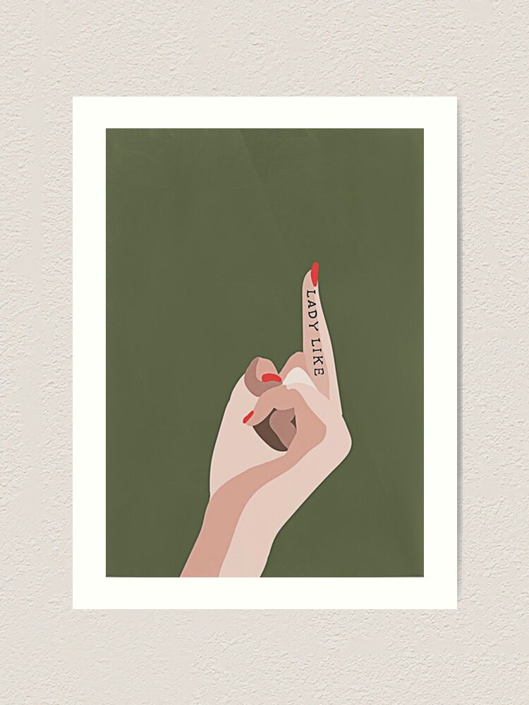 "LADYLIKE Poster mask " Art Print for Sale by Gordag22222 | Redbubble