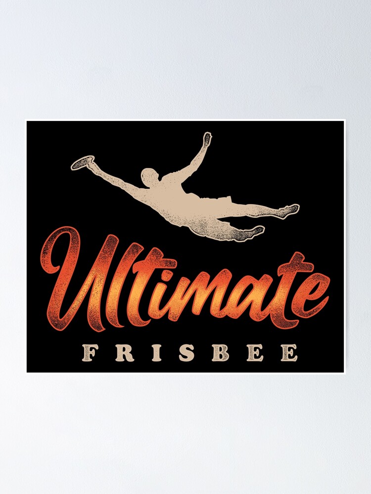 "Ultimate Frisbee Logoish Retro Style" Poster for Sale by miftake ...