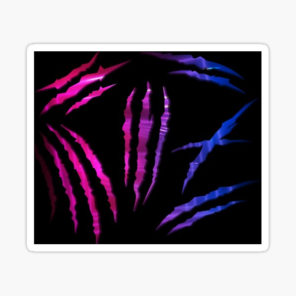 "Neon Modern psy scratches" Sticker for Sale by SuziNikol | Redbubble