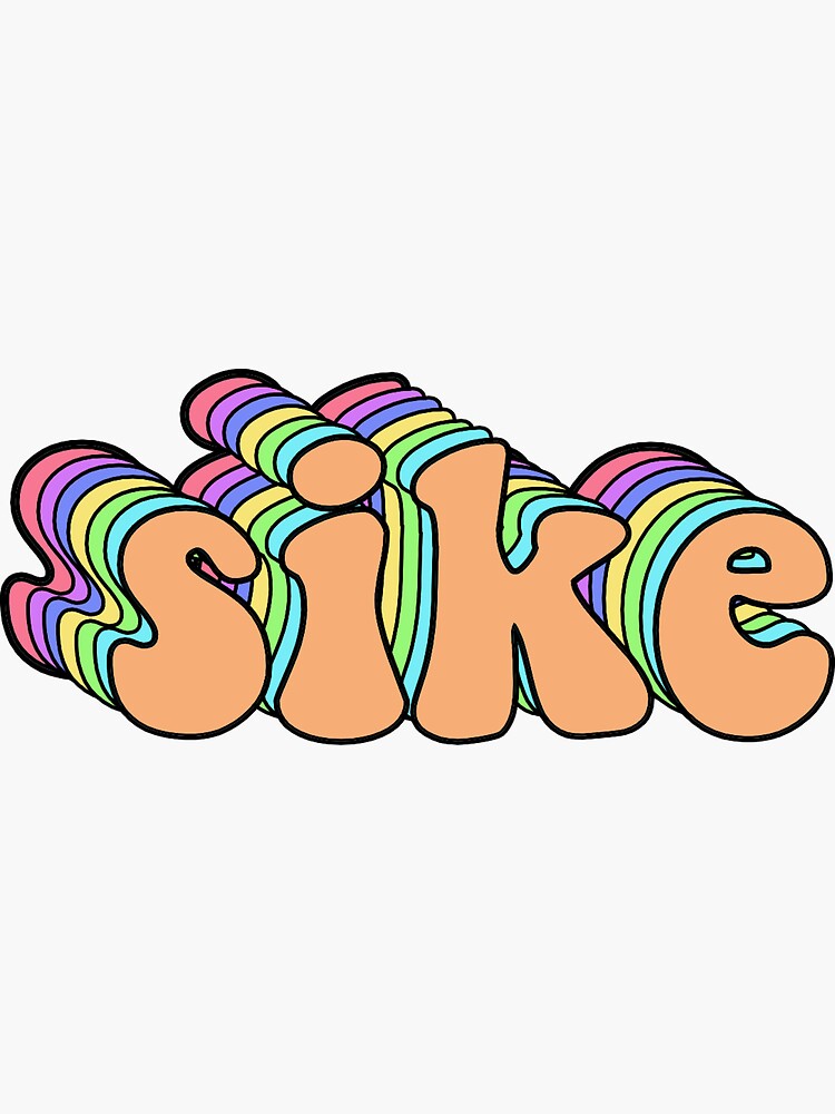 "sike sticker" Sticker for Sale by daisydrip | Redbubble