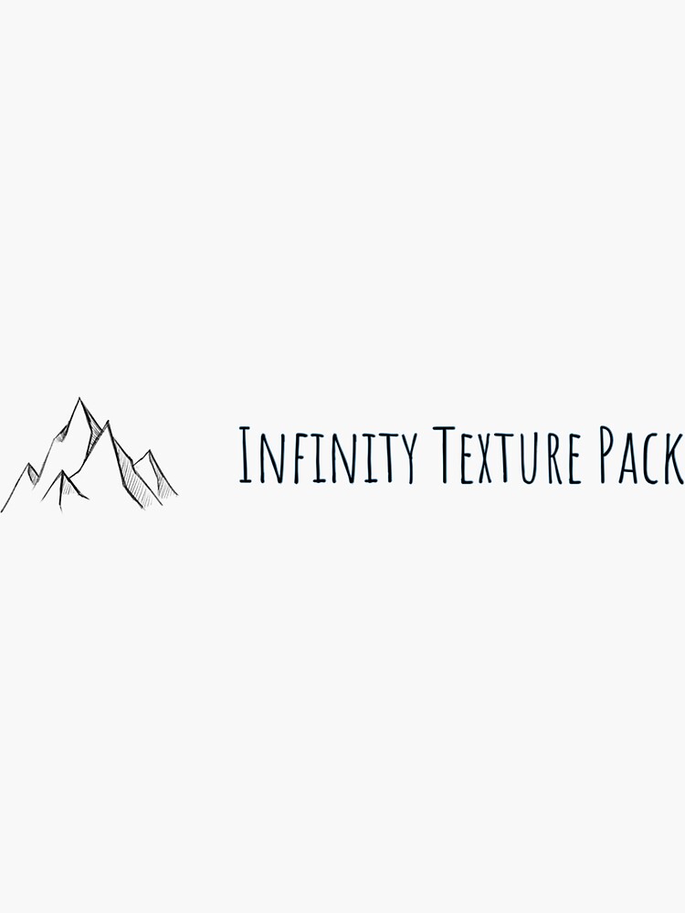 "Infinity Texture Pack Logo" Sticker for Sale by mcwithwes | Redbubble