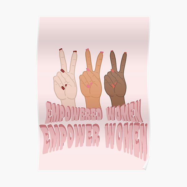 "Pink Women Empowerment " Poster for Sale by hannahmossss | Redbubble