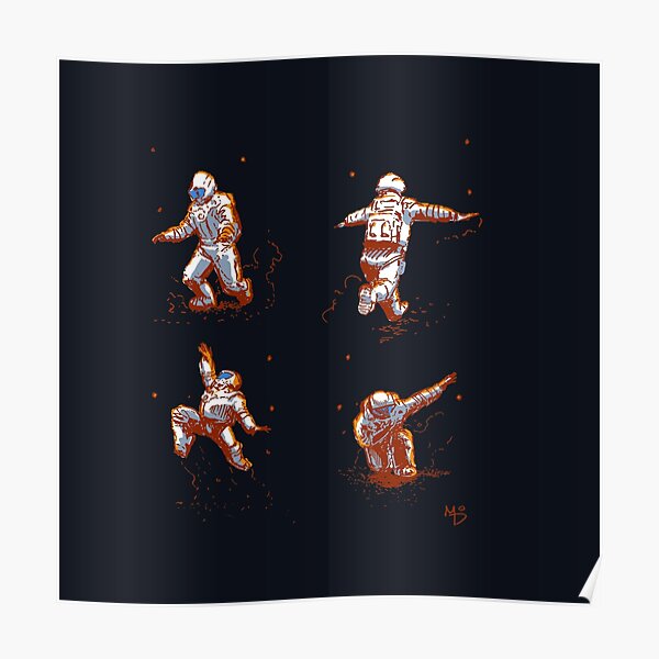"Dancing Spaceman" Poster for Sale by Lordofthejungle | Redbubble