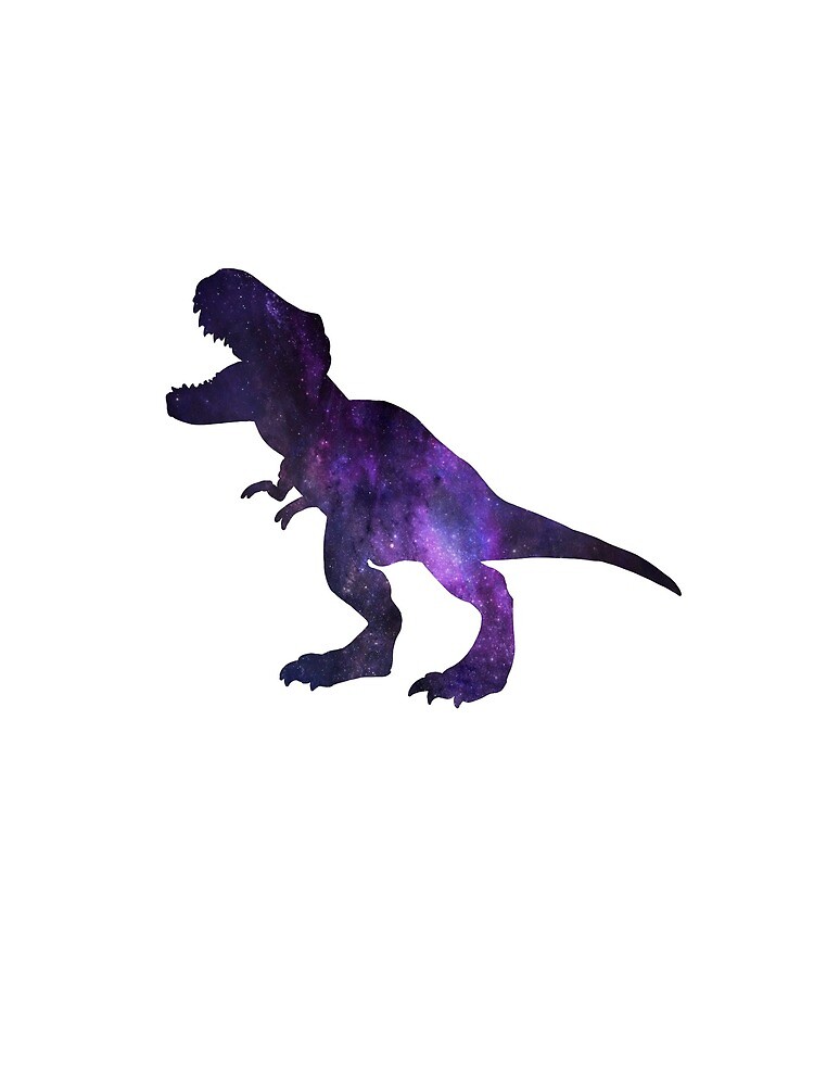 "Purple Dinosaur Galaxy T-rex Sticker" Photographic Print by brookehend ...