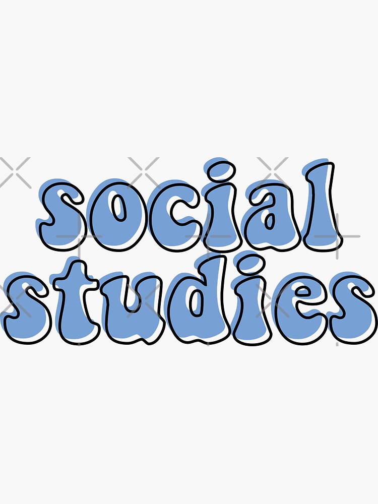 "Social Studies Sticker- Periwinkle" Sticker for Sale by sophiemrich ...