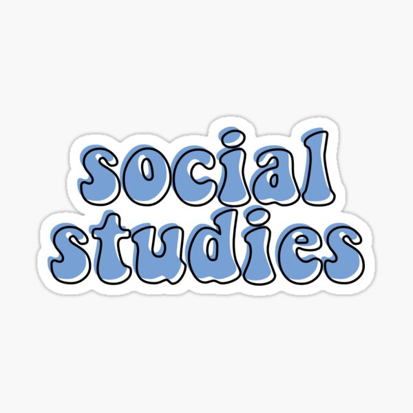 "Social Studies Sticker- Periwinkle" Sticker for Sale by sophiemrich ...