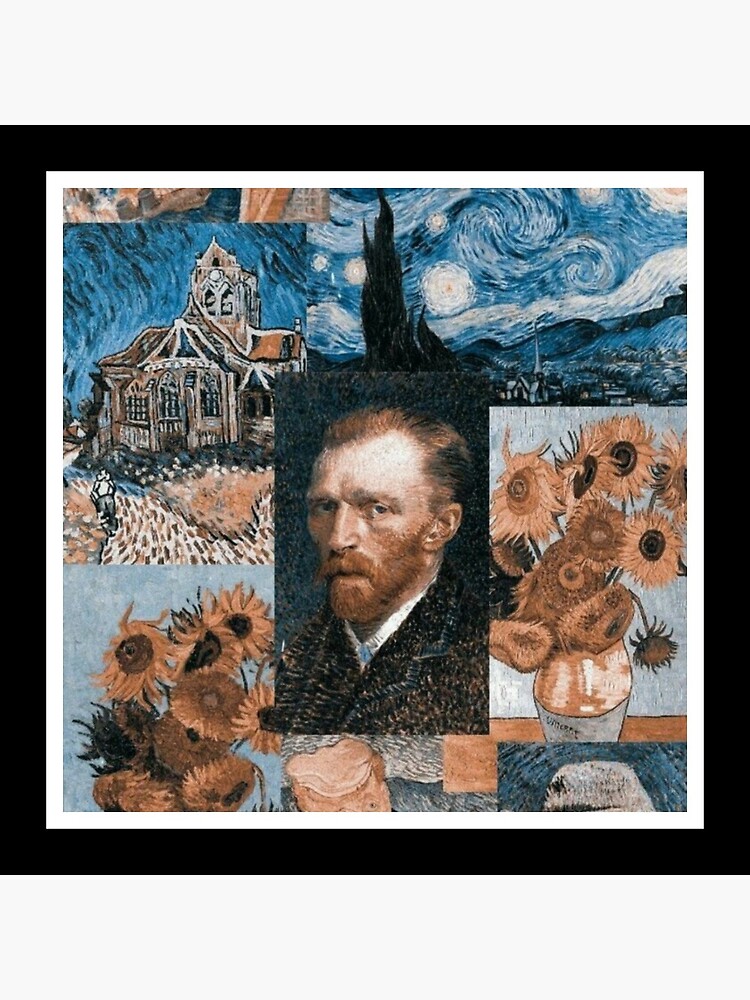 "Aesthetic Van Gogh Collage" Photographic Print by kelsey0722 | Redbubble