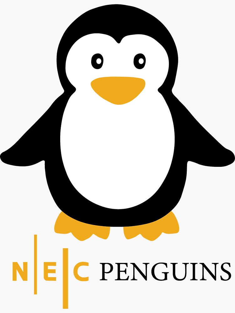 "nec penguin (2)" Sticker by maddietayy | Redbubble