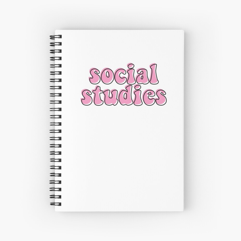 "Social Studies Sticker- Pink" Sticker for Sale by sophiemrich | Redbubble