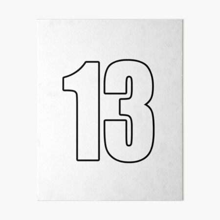 "Number 13 number thirteen - number football sport" Art Board Print by ...