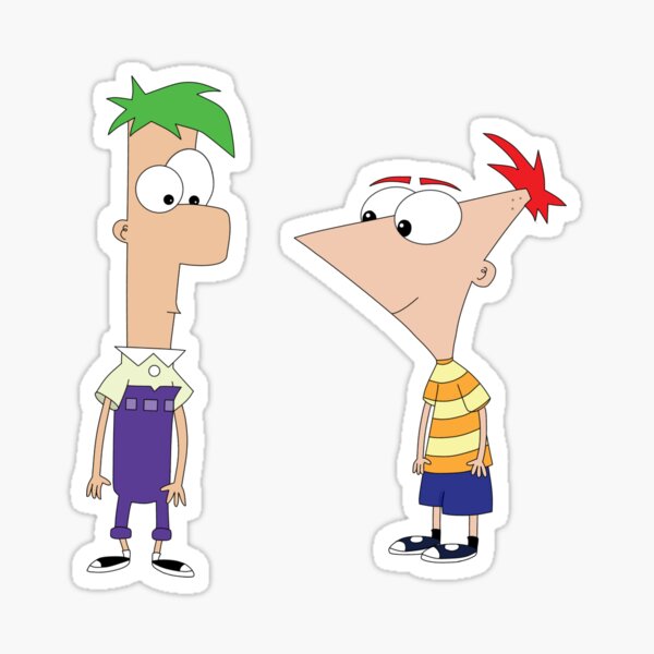 "Phineas and Ferb" Sticker by M3g3n | Redbubble