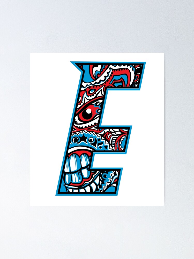 Póster «Alfabeto Azteca Letra E» de AudreyAre | Redbubble