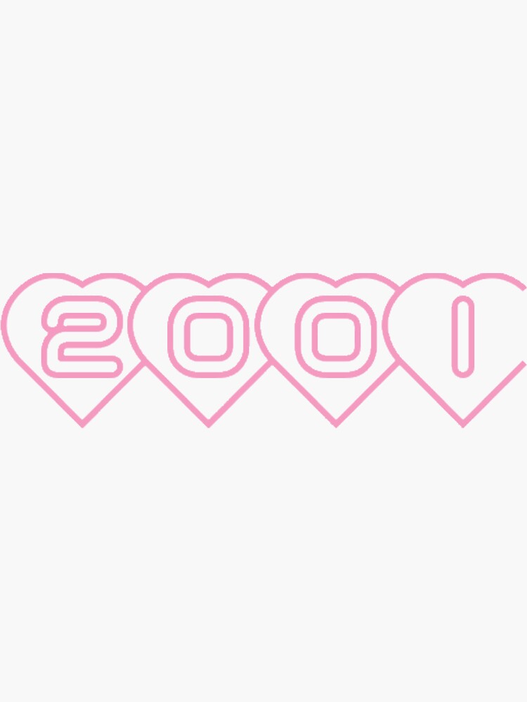 "2001" Sticker by annielouise16 | Redbubble