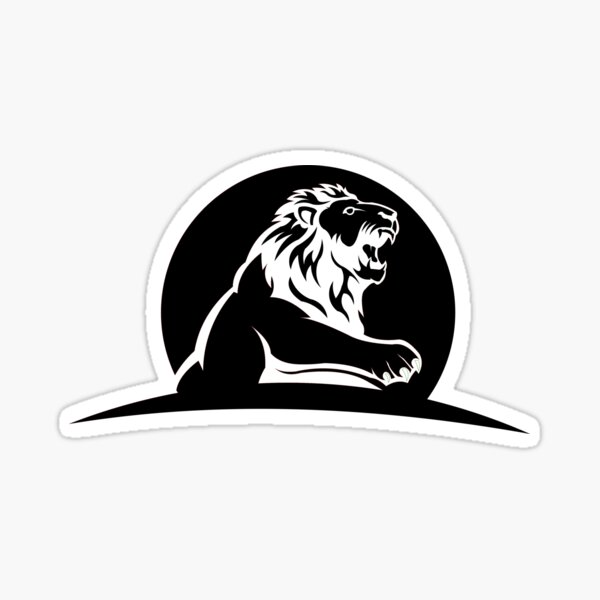 "Smart lion" Sticker for Sale by MoonLightJo93 | Redbubble