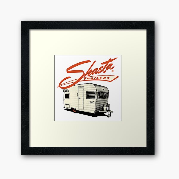 "Shasta Trailers - vintage camper series" Framed Art Print by ...