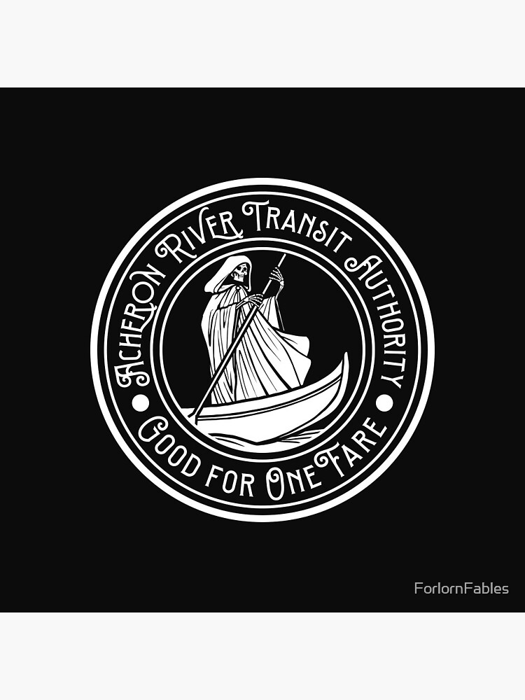 "Underworld Transit Token - Dark" Pin by ForlornFables | Redbubble