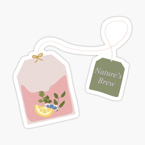 "Cottagecore Teabag " Sticker by Eugene17 | Redbubble