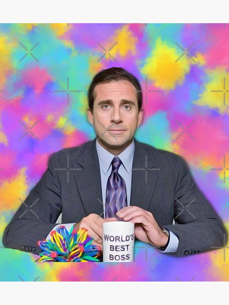 "Michael Scott World’s Best Boss" Sticker for Sale by g1cash | Redbubble