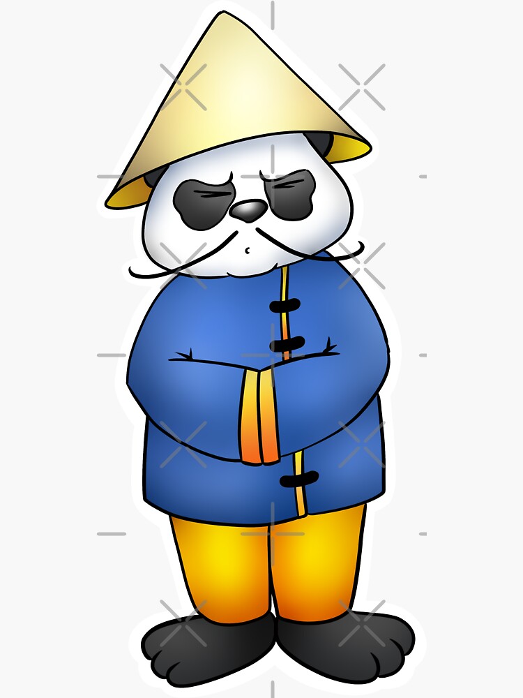 "Sensei Panda" Sticker for Sale by BandOfThePand | Redbubble