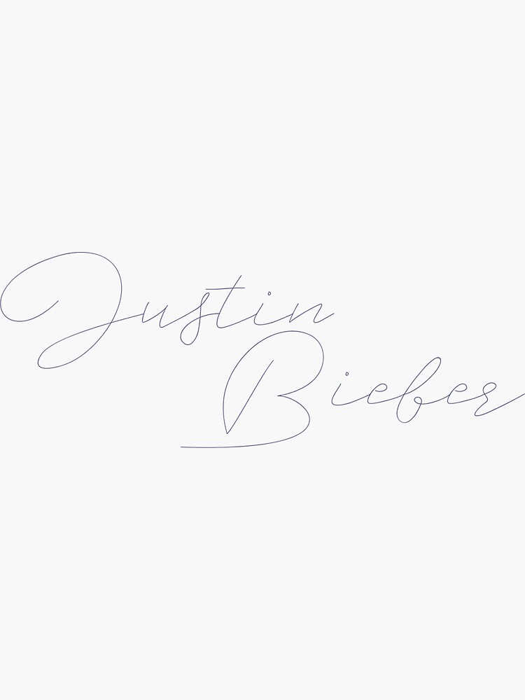 "JUSTIN BIEBER AUTOGRAF !!!" Sticker for Sale by DaRealWay | Redbubble