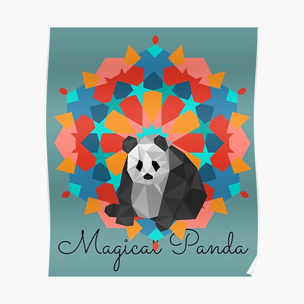 "Magical Panda" Poster for Sale by thanjira | Redbubble