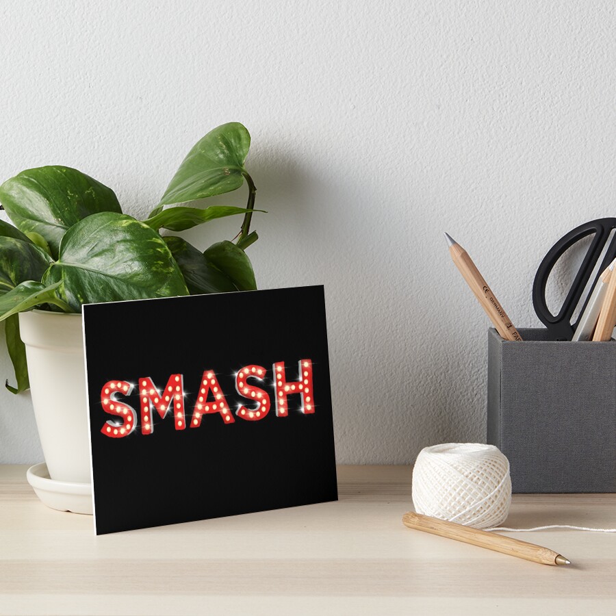 "SMASH tv show logo" Art Board Print for Sale by PurpleApplex | Redbubble