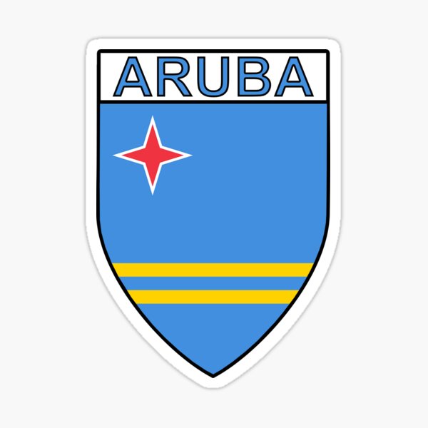 "Aruba Flag Gifts, Stickers & Products (GF)" Sticker for Sale by ...