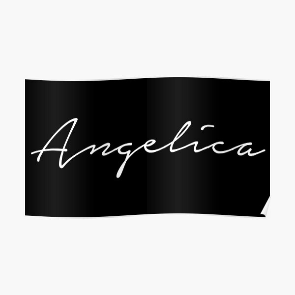 "Angelica Name Personalised Name Custom print " Poster by commontruth ...