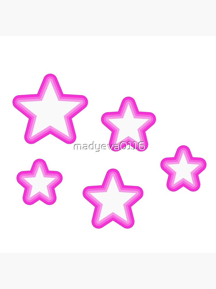 "Pink Stars Sticker Pack" Art Print for Sale by madyeva0116 | Redbubble
