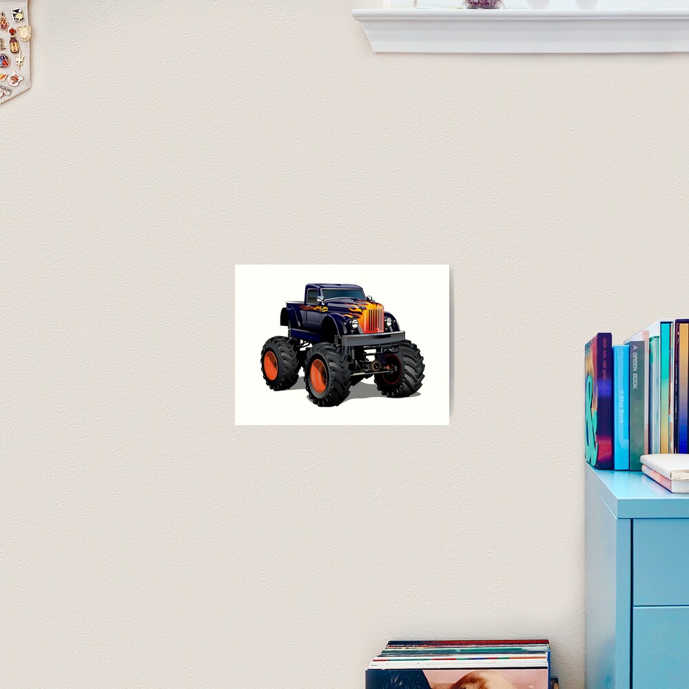 "Cartoon Monster Truck" Poster for Sale by Mechanick | Redbubble