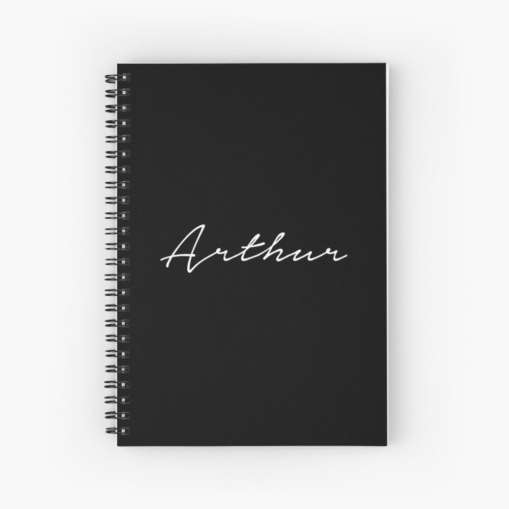 "Arthur Name Personalised Name Custom print " Spiral Notebook by ...