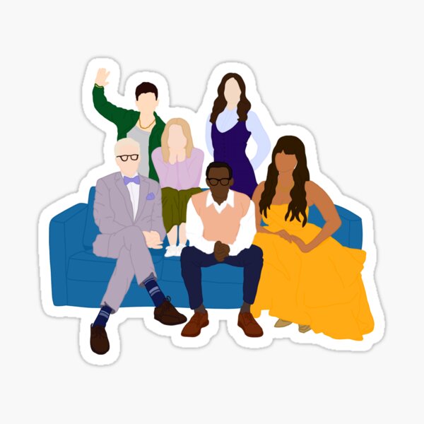 "Good Place Cast" Sticker for Sale by sofiedc | Redbubble