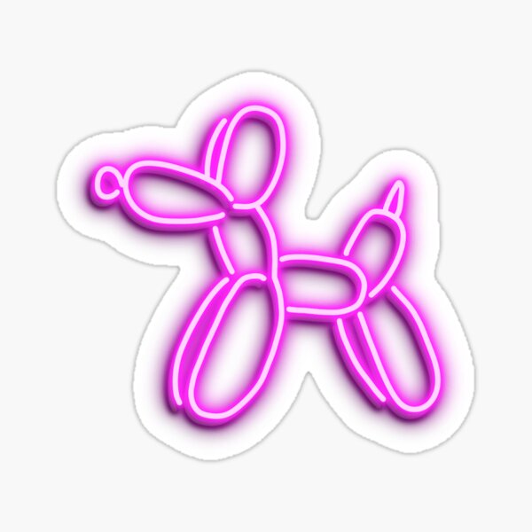 "balloon animal neon sign" Sticker for Sale by swagnstickers | Redbubble