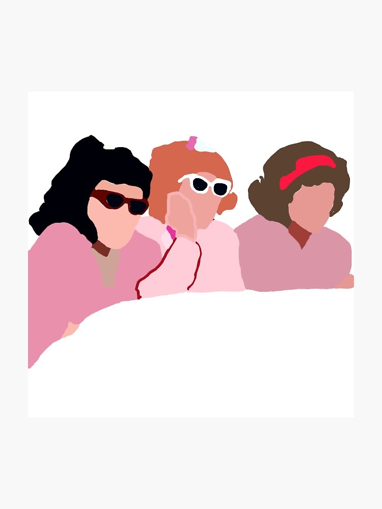 "Pink Ladies" Sticker by GabiDAmico | Redbubble
