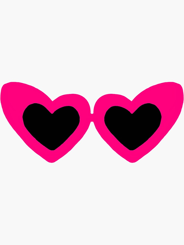 "pink sunglasses " Sticker for Sale by blaise-bentley | Redbubble