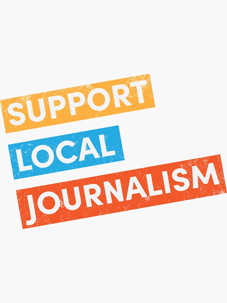 "Support Local Journalism" Sticker for Sale by the-pigeon | Redbubble