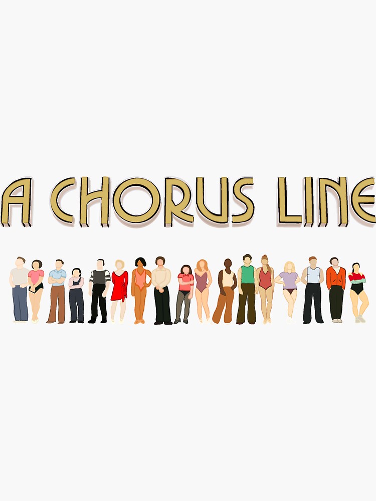 "a chorus line logo" Sticker by tayloreccles | Redbubble