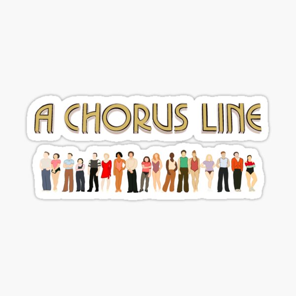 "a chorus line logo" Sticker by tayloreccles | Redbubble