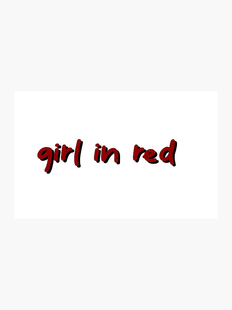 "girl in red" Sticker for Sale by okstefany | Redbubble
