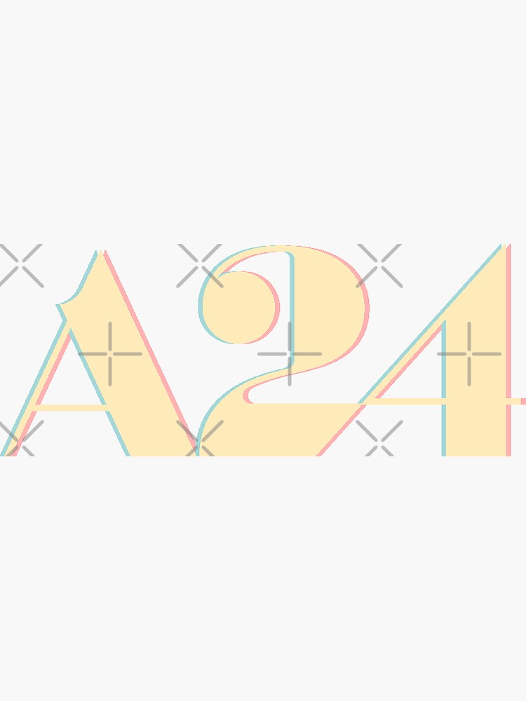 "A24 Pastel Logo" Sticker by EllaFreeman12 | Redbubble