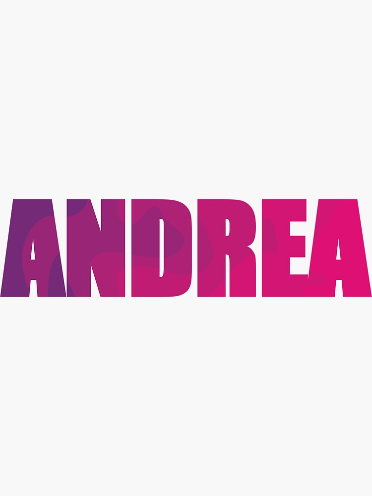 "Andrea Sticker" Sticker by Joshelynealass | Redbubble