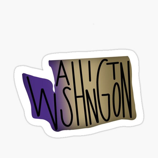 "Washington Colors State Outline" Sticker for Sale by haileyruderman ...