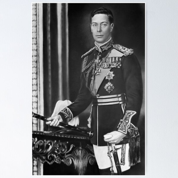 "King George VI of England Portrait - Circa 1940" Poster for Sale by ...