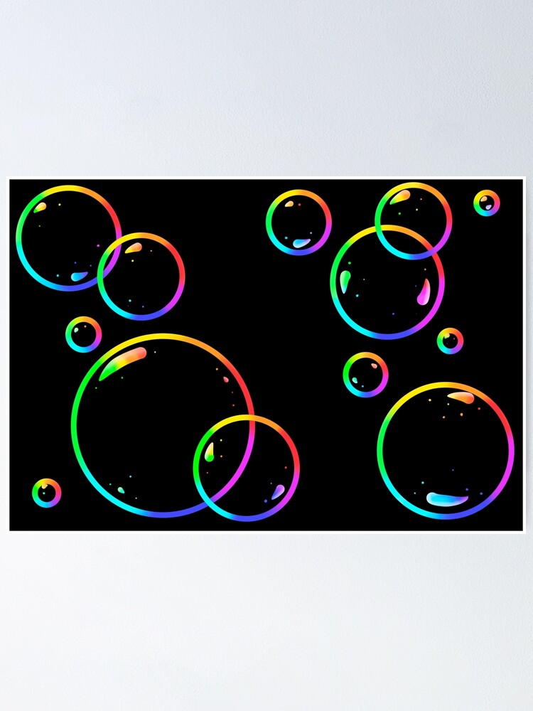 "Bubbles" Poster by ArtbyMitzi | Redbubble
