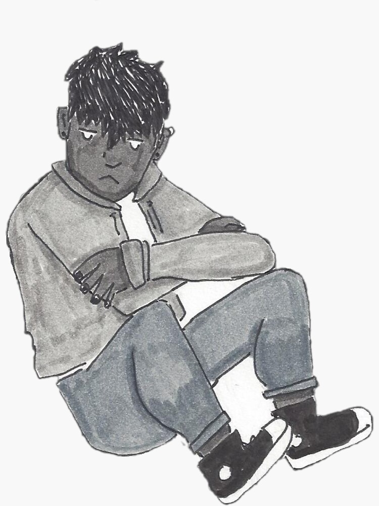 "Sad Boi with Converse" Sticker for Sale by toystory242 | Redbubble