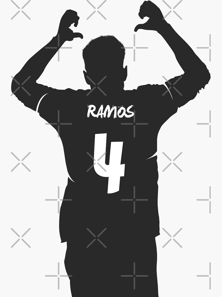 "Sergio Ramos artwork" Sticker by SirJakob | Redbubble