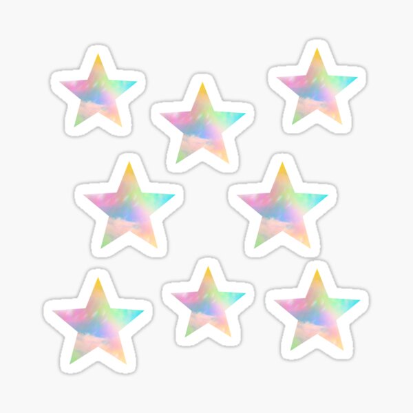 "colorful sky stars" Sticker for Sale by ericawessels | Redbubble
