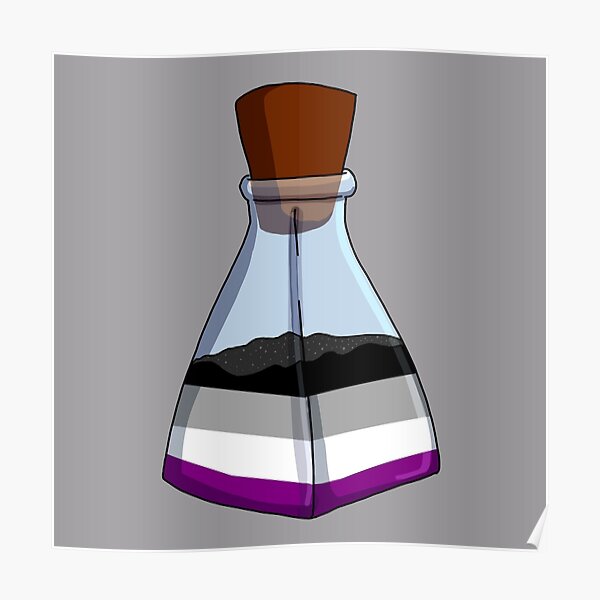Pride Potions Asexual Poster By Tookfluff Redbubble
