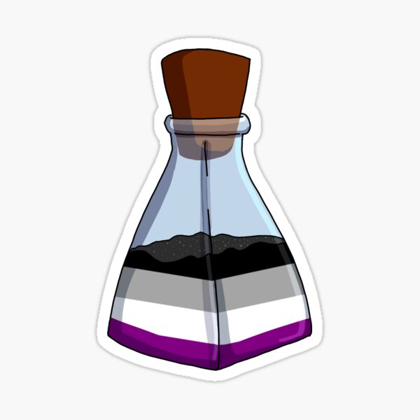 Pride Potions Asexual Sticker For Sale By Tookfluff Redbubble